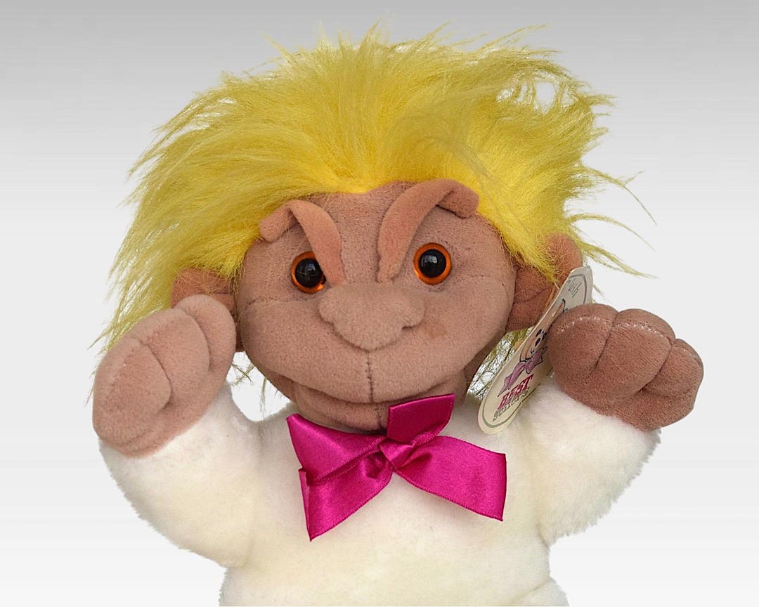 Rare VTG 1990s Dutch Large "troll Doll" Soft Plush Toy Figurine - by ...