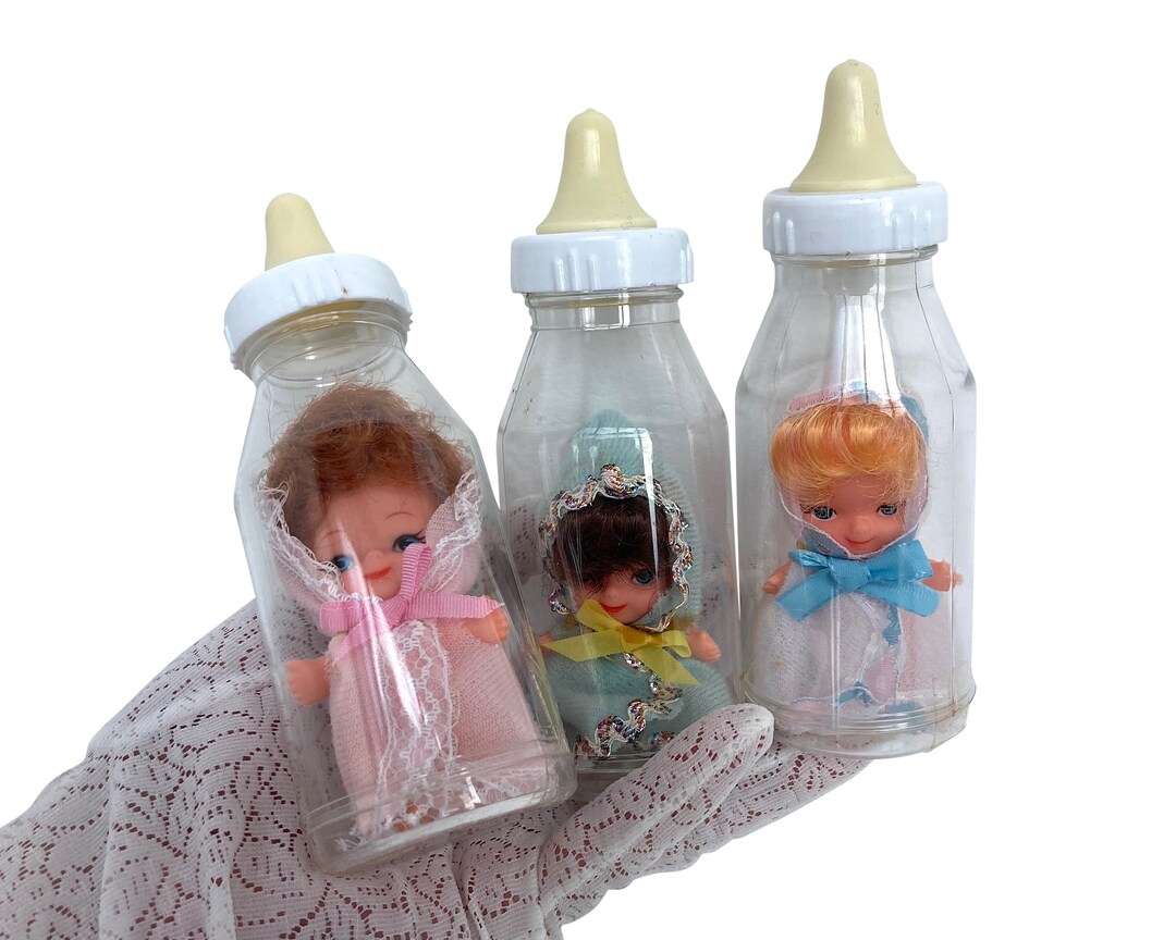 VTG NOS 1960s 70s Kitsch Kawaii 3 liddle Kiddles Clone Doll Mini Baby ...