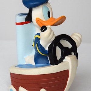 VTG 1994 Disney donald Duck Tug Boat Money Bank / Coin Bank Donald Duck ...