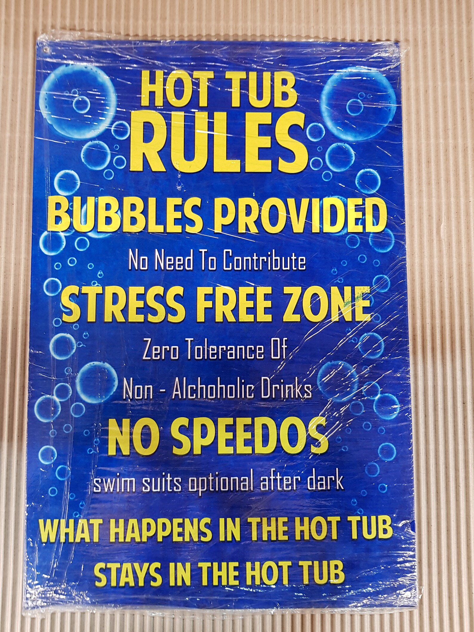 HOT TUB RULES Metal Sign With Pre Drilled Holes. - Etsy