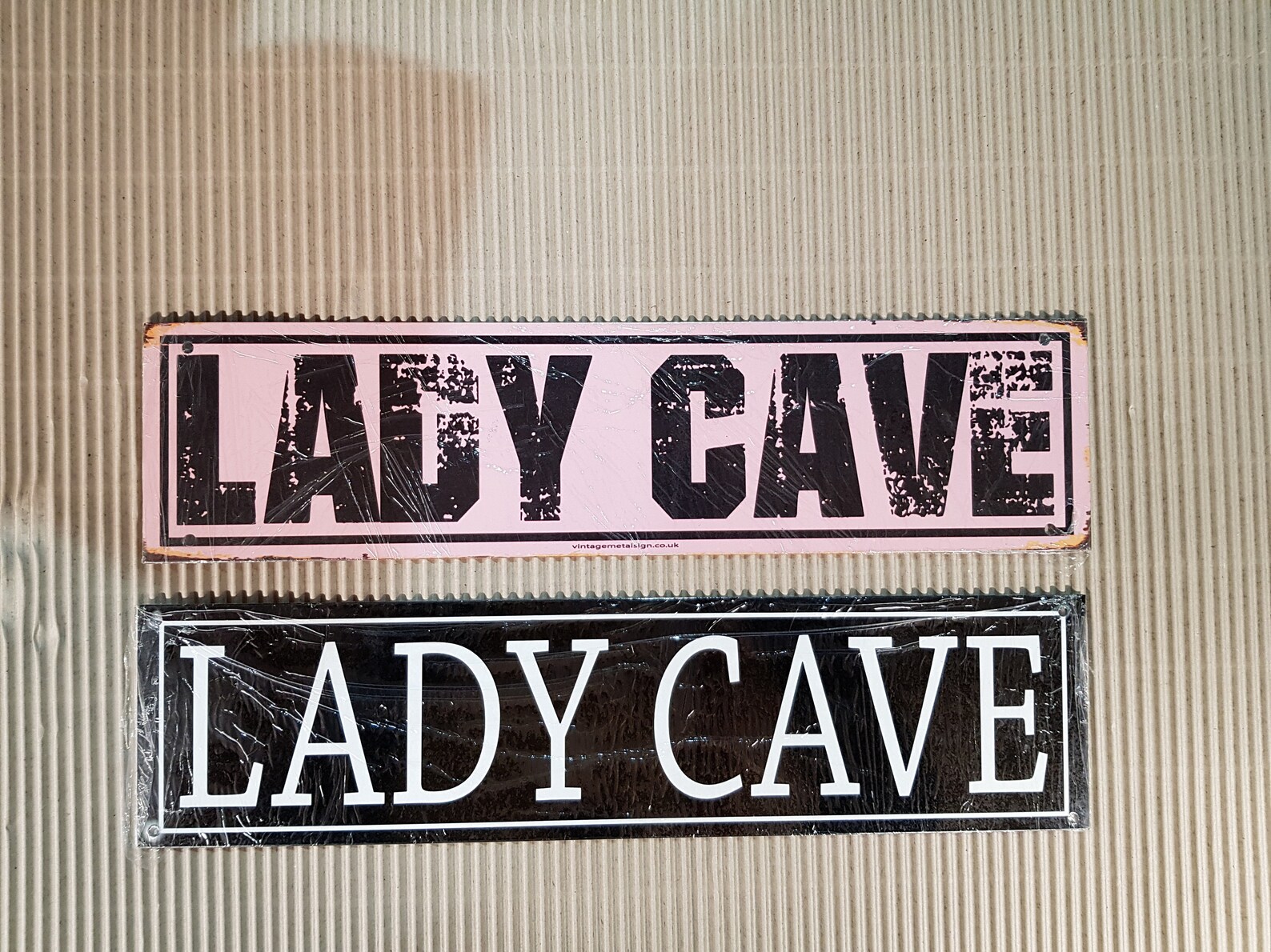 Lady Cave Metal Sign in Pink or Black With Pre Drilled Holes - Etsy