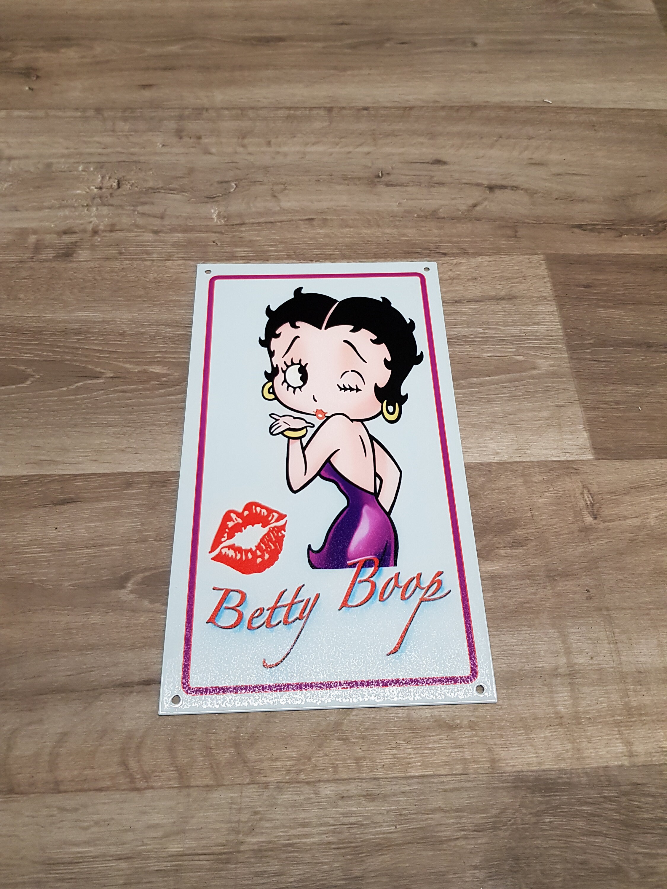 Betty Boop Metal Sign With Pre Drilled Holes. - Etsy