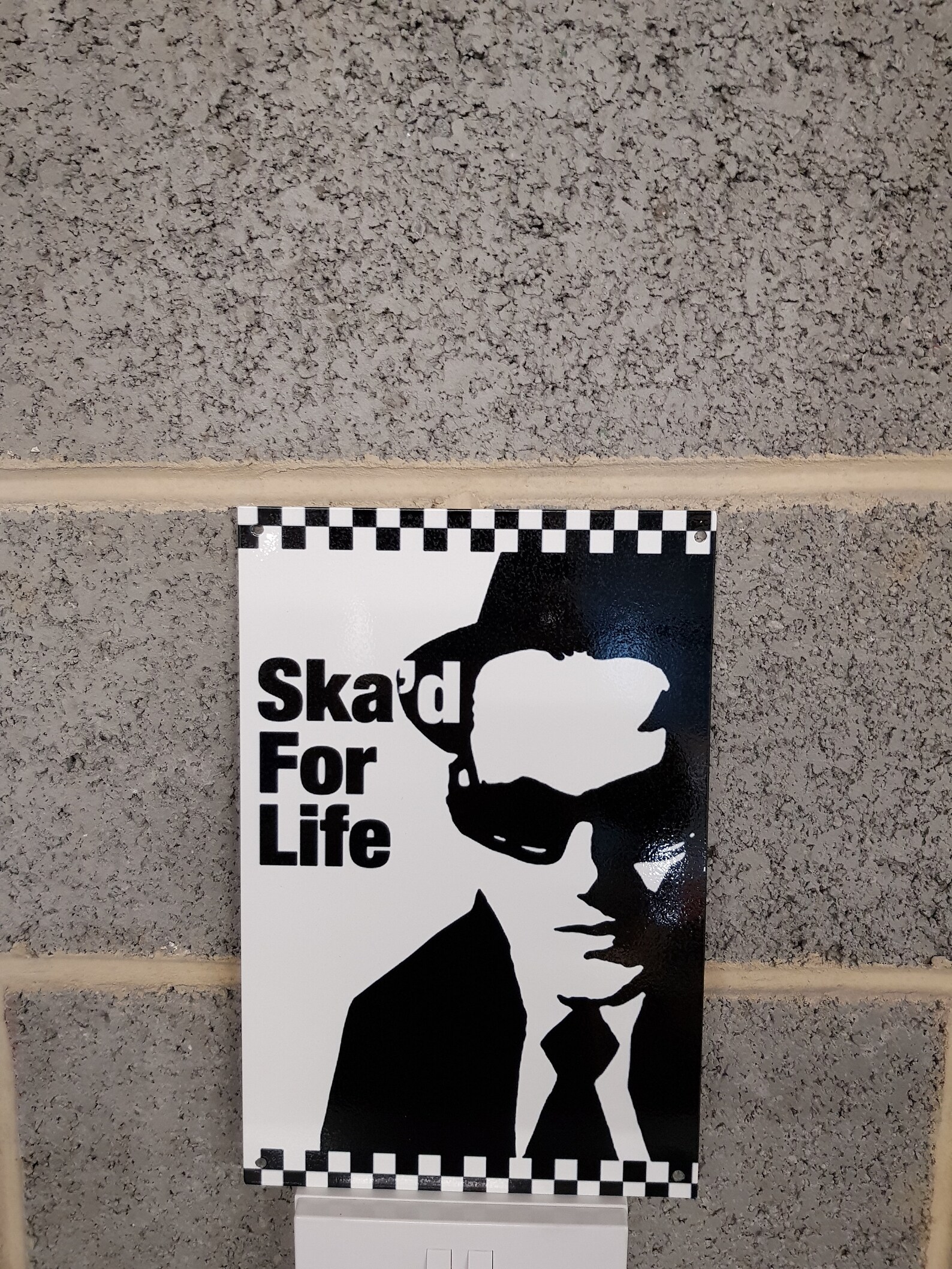 SKA'D for Life Metal Sign With Pre Drilled Holes. - Etsy