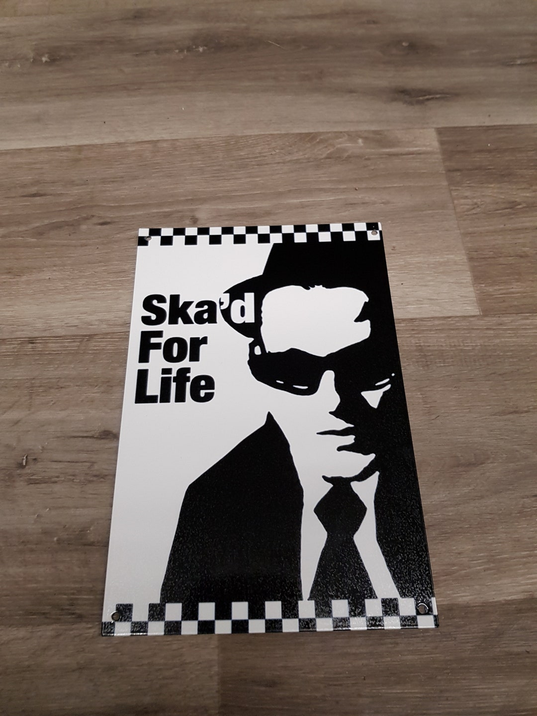 SKA'D for Life Metal Sign With Pre Drilled Holes. - Etsy