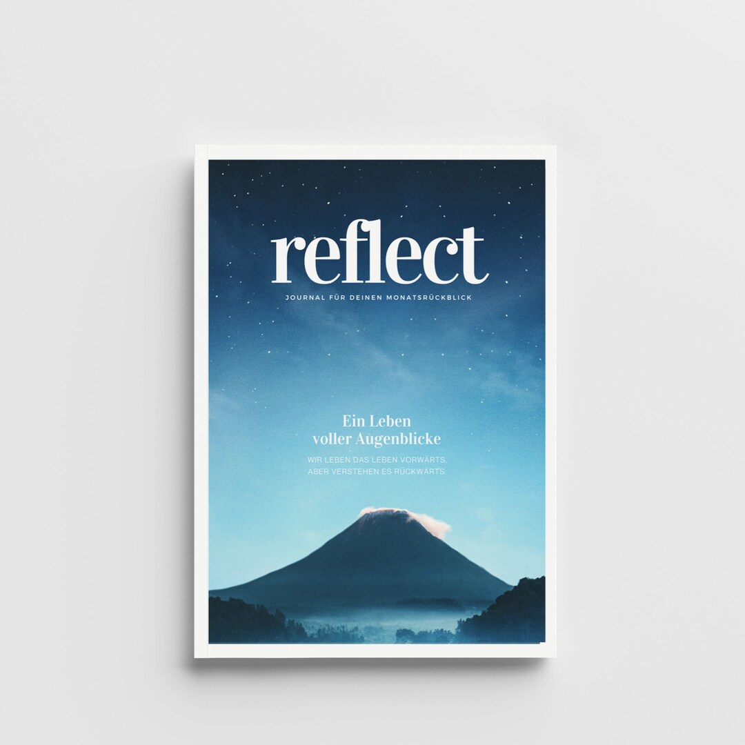 REFLECT Reflexions-Journal Dankbarkeitstagebuch Monatsrückblick Magazin ...