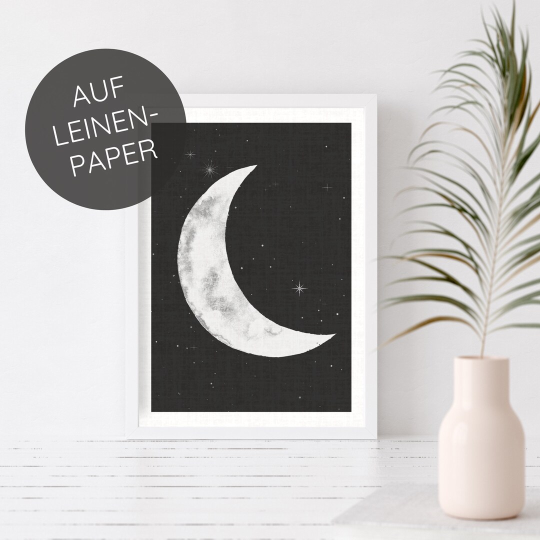 NEW MOON Poster Moon Decoration Manifesto Poster Moon Wall Art New Moon ...