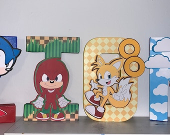 Custom Sonic Letters - Etsy