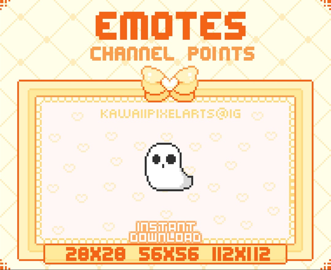 Cute Ghost Emote for Twitch / Channel Points / Ready to Use / Streaming ...