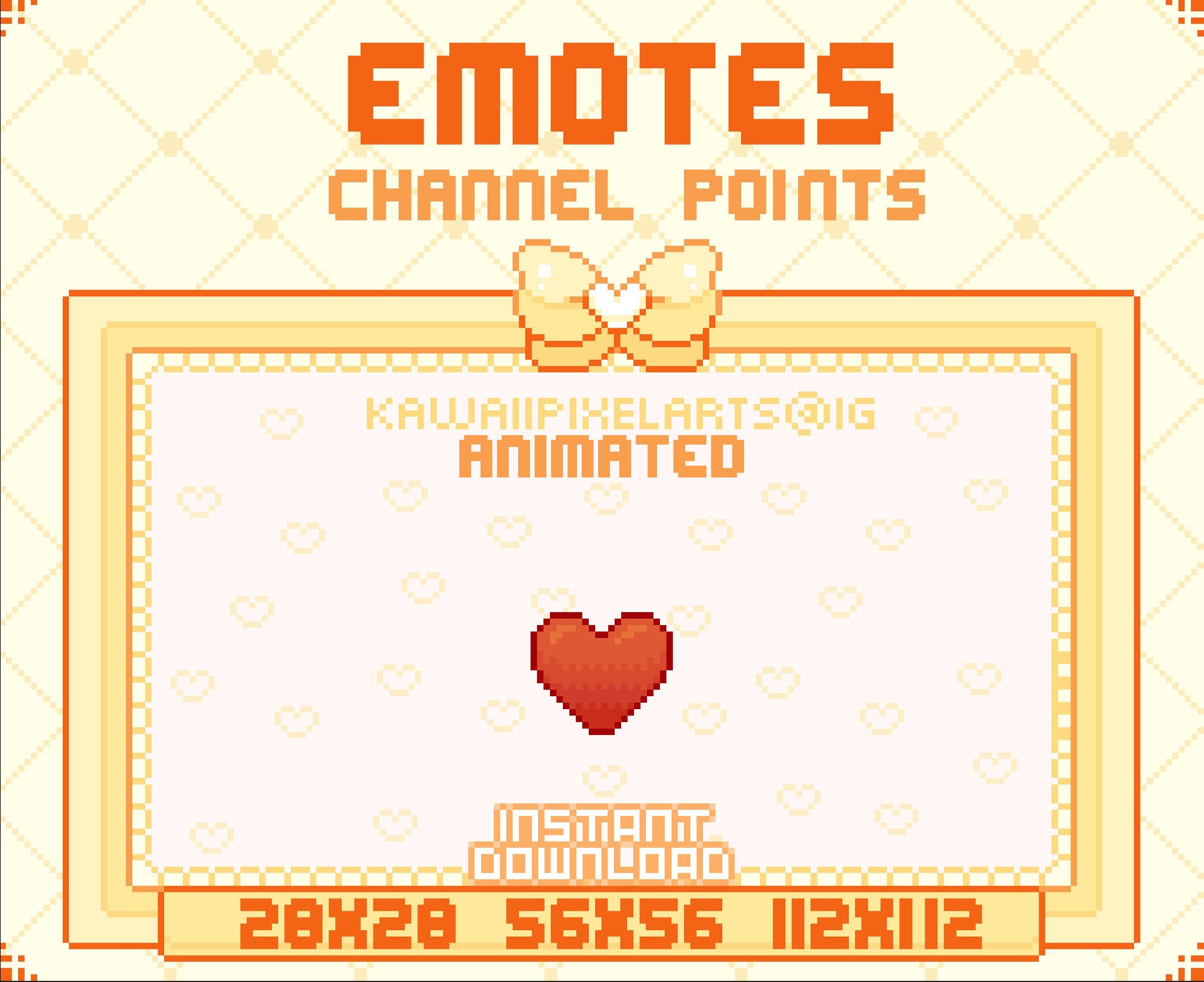 ANIMATED Flipping Heart Twitch Emote / Pixel Emotes / Ready to Use ...