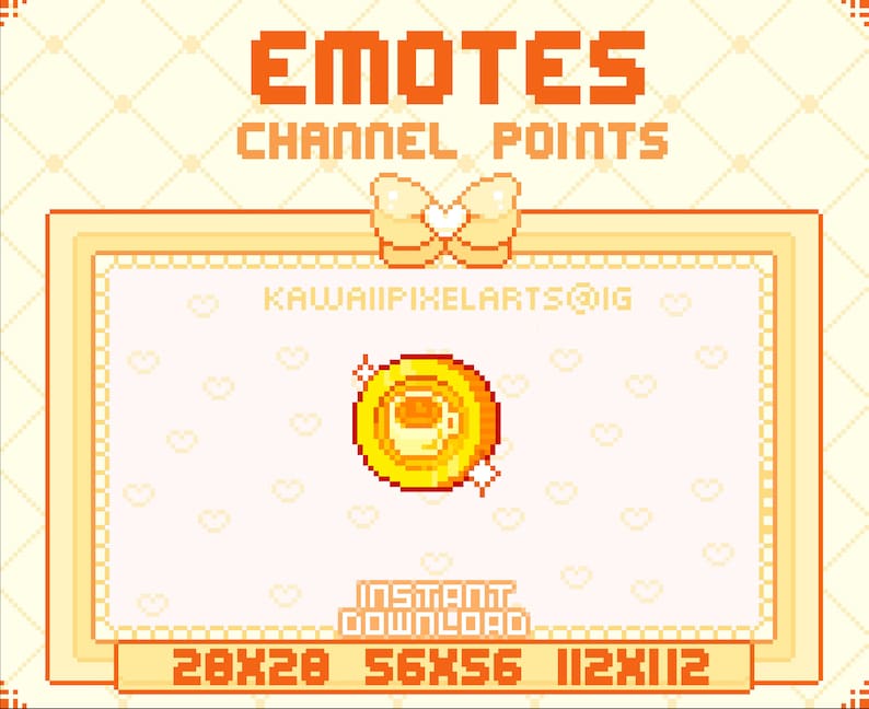 Pixel Coin Twitch Pixel Emotes / Channel Points / Ready to Use - Etsy