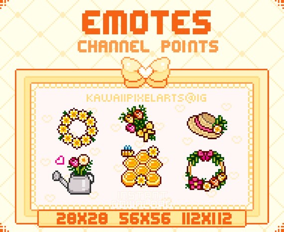 PIXEL Twitch Emotes / Ready to Use / Farm Emote / Emote / | Etsy