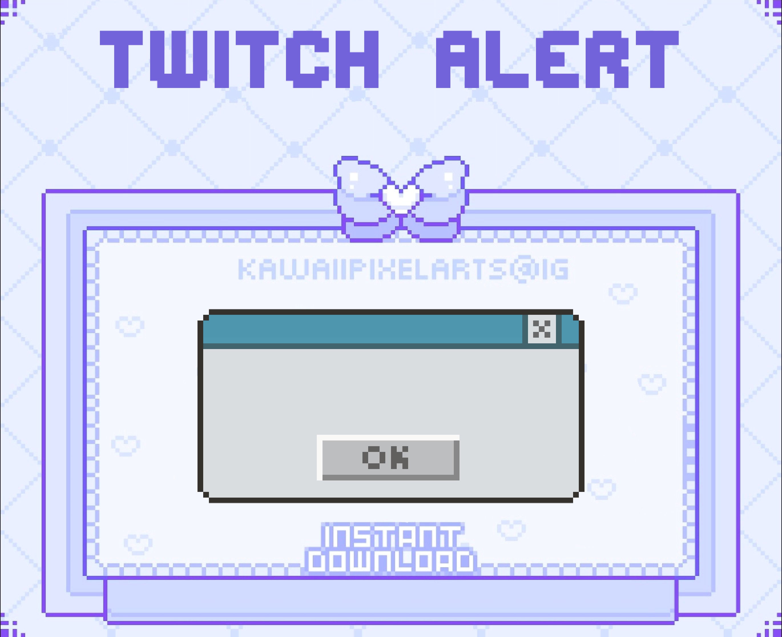 Twitch Alert Animated Pop up Window in 8bit Style Pixel Art - Etsy