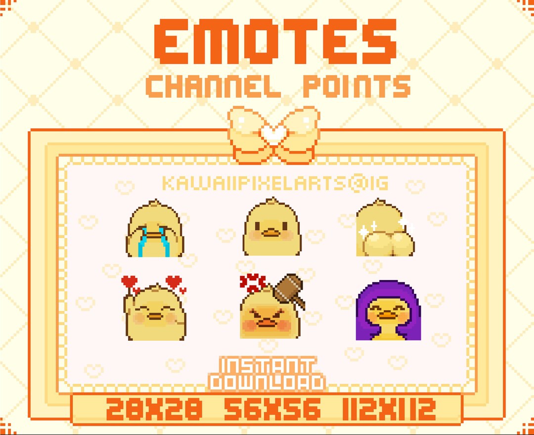 PIXEL Twitch Emotes / Ready to Use / INSTANT DOWNLOAD / Emote / Twitch ...