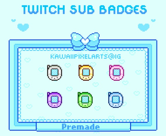 PIXEL Sub Badges / Ready to Use / INSTANT DOWNLOAD / Bit | Etsy