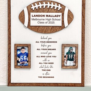 Football Senior Graduating Gift, Football Senior Night, Personalized ...