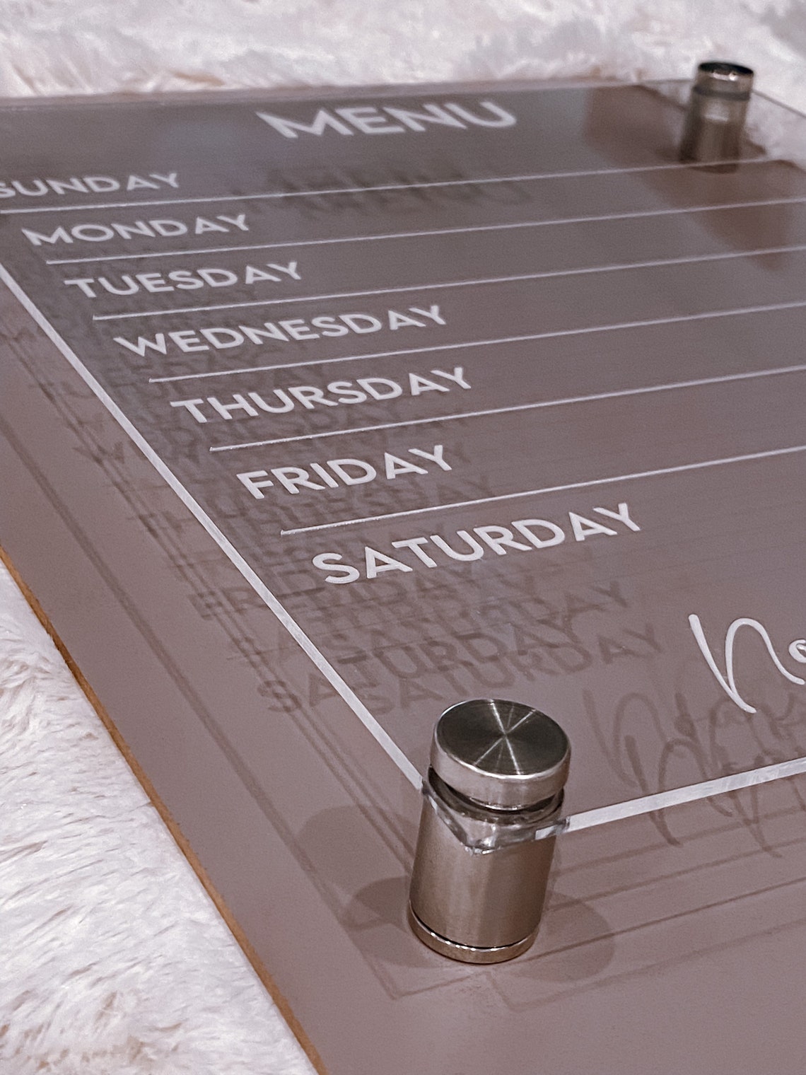 Menu Board Custom Dry Erase Acrylic Menu Board Customize - Etsy