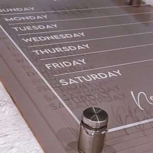 Menu Board | Custom Dry Erase Acrylic Menu Board | Customize With Your ...