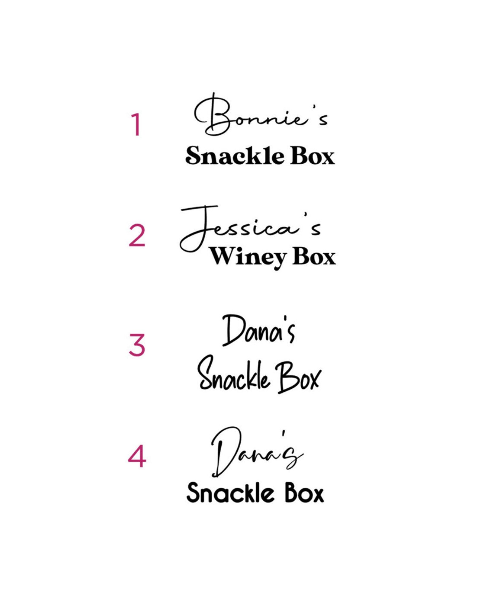 Personalized Snackle Box BPA Free, Charcutterie Box, Snack Box, Winey ...