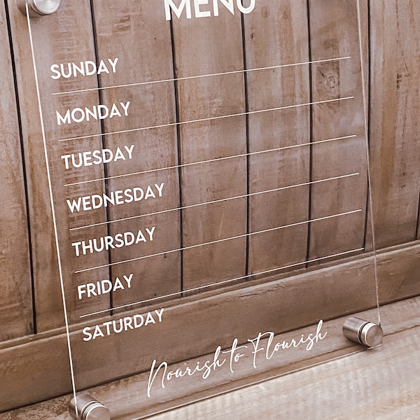 Magnetic Menu Board - Etsy