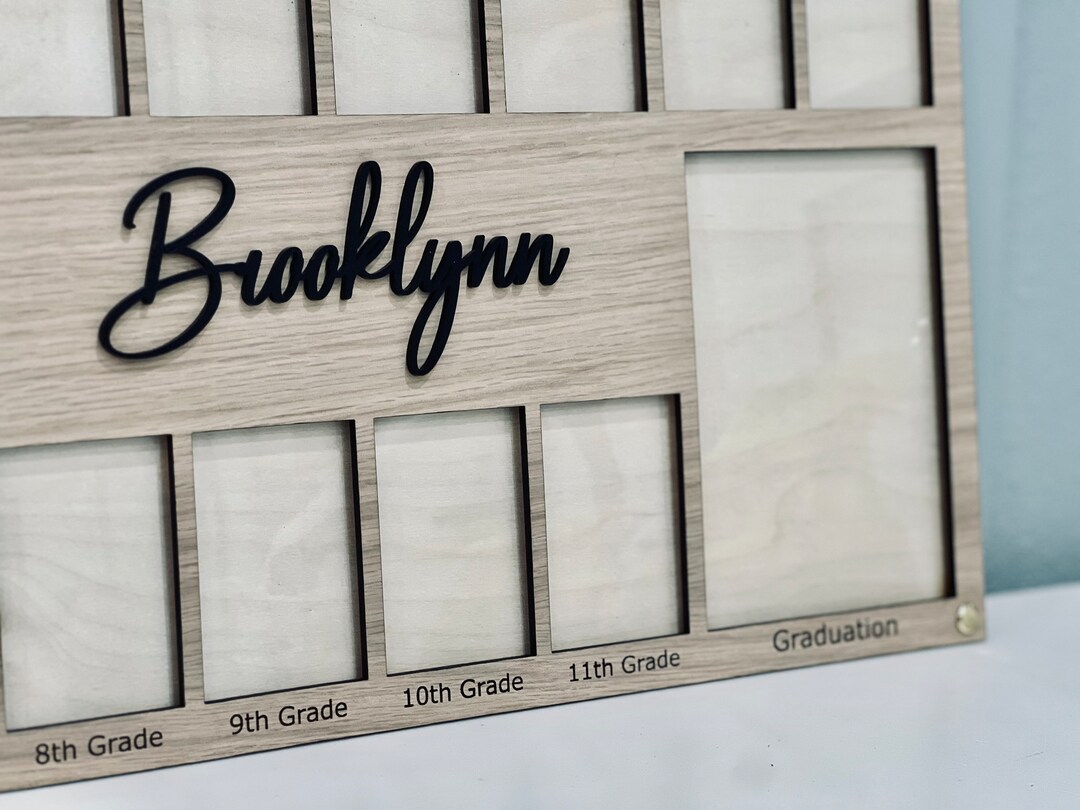 Personalized School Years Photo Frame, Graduation Frame, School Picture ...