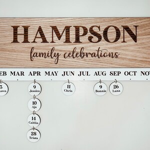 Family Birthday Celebrations Sign, Personalized Family Sign, Mothers ...
