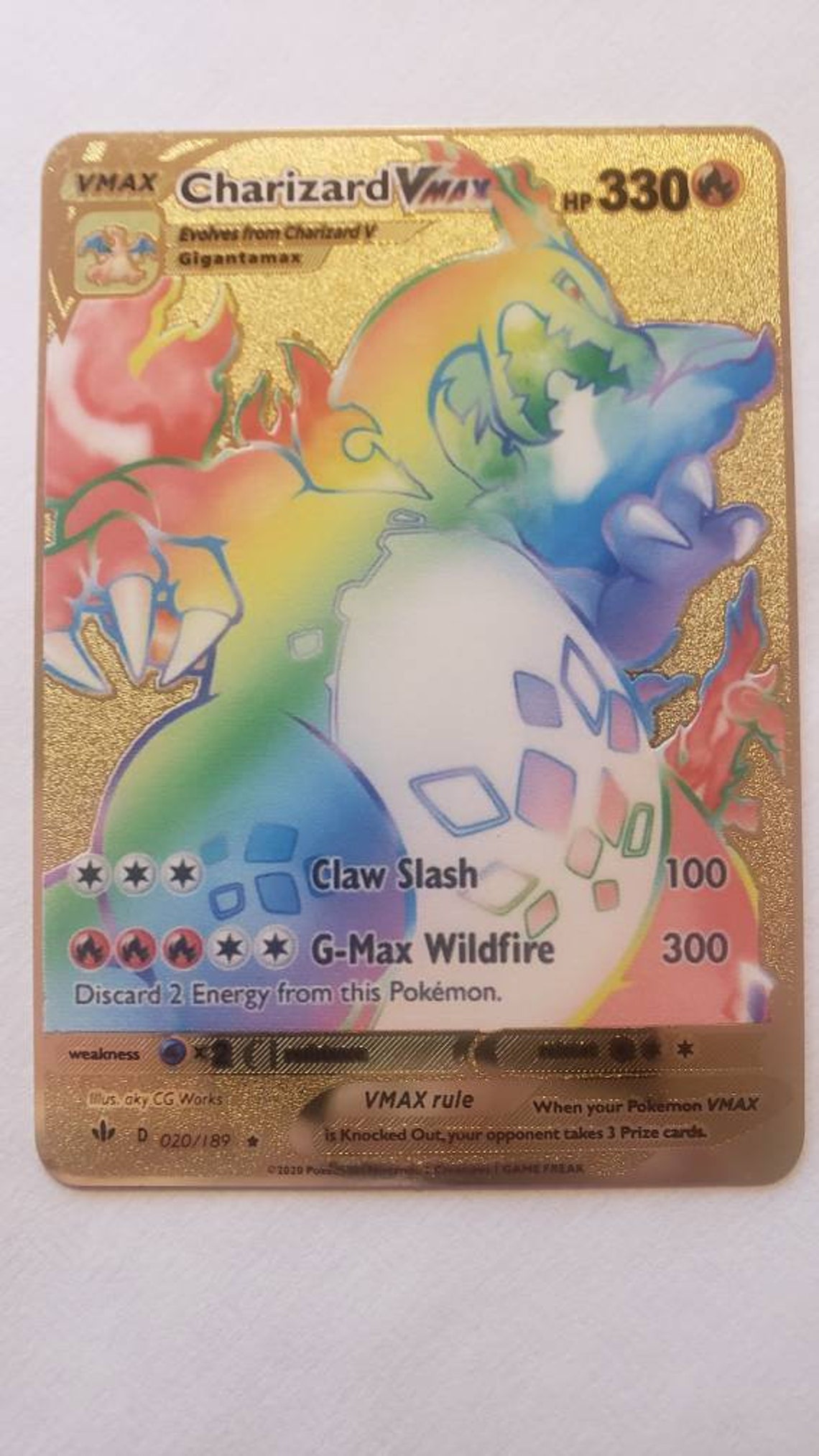 Rainbow shiny charizard vmax - volfsole