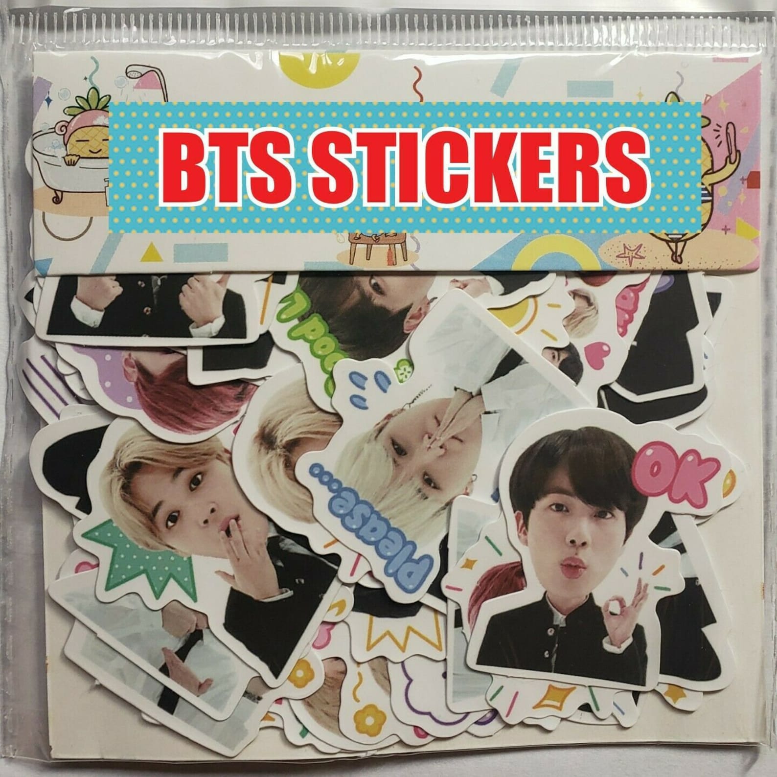 40 BTS Stickers Pack Vinyl Decals Kpop Band | Etsy