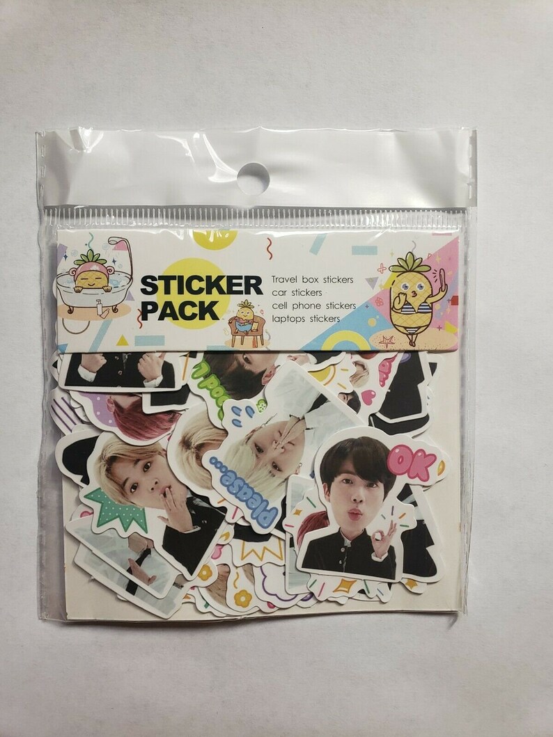 40 BTS Stickers Pack Vinyl Decals Kpop Band - Etsy