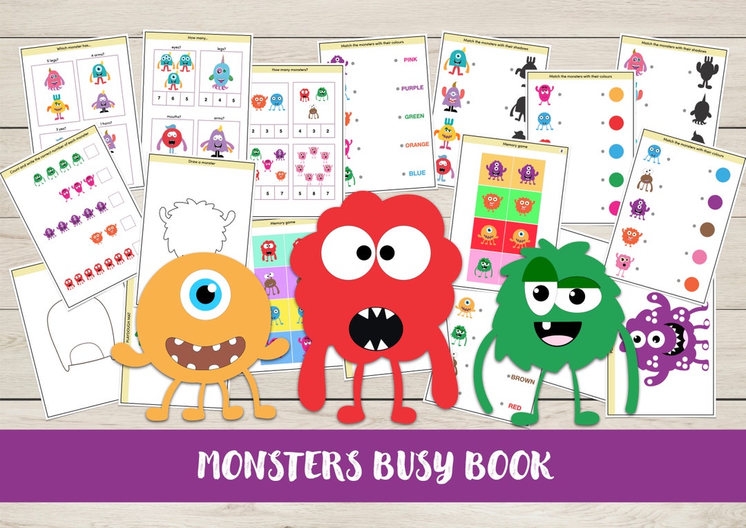 Monsters Busy Book - Etsy