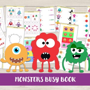 Monsters Busy Book - Etsy
