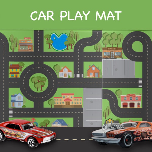 Car Play Mat - Etsy