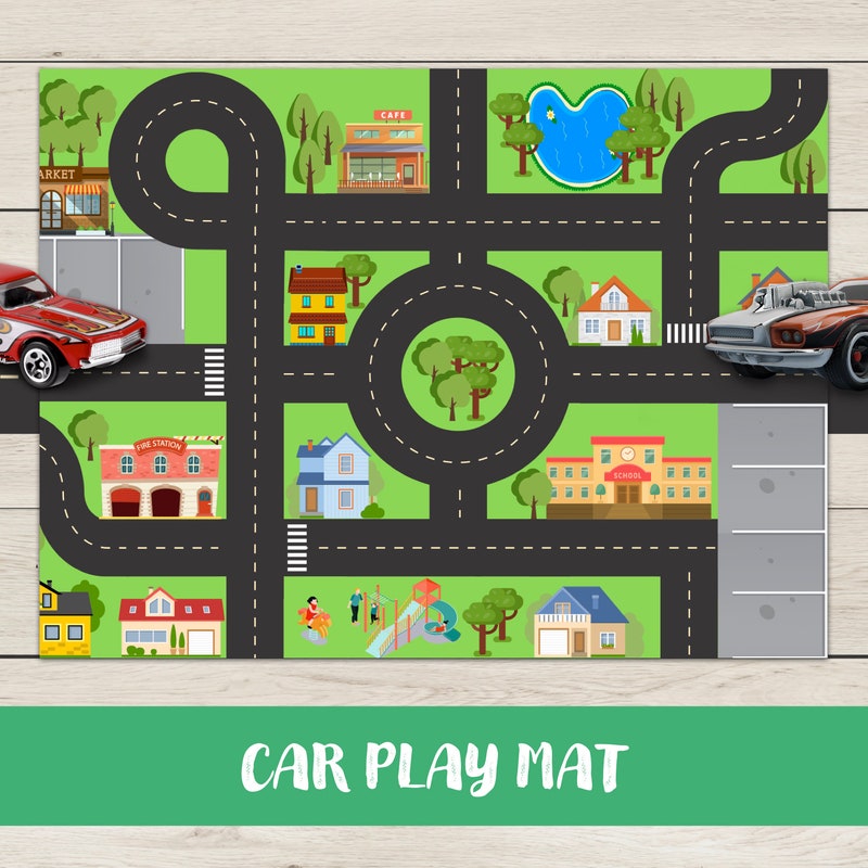 Car Play Mat - Etsy