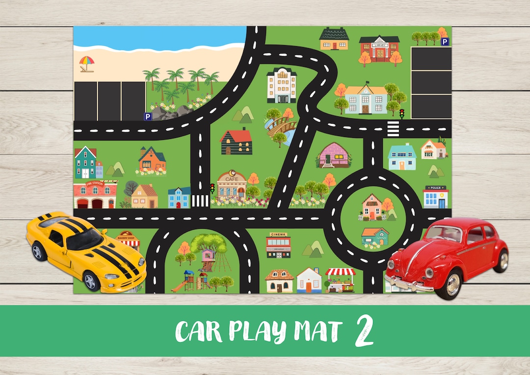 Car Play Mat 2 - Etsy