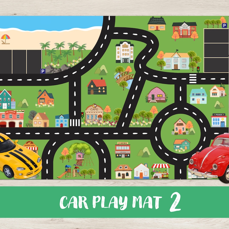 Car Play Mat - Etsy