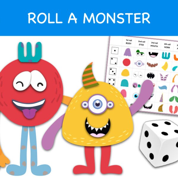 Roll a Monster - Etsy