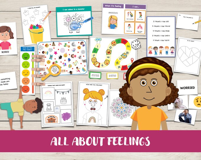 Feelings // A Learning Activity Bundle - Etsy Canada
