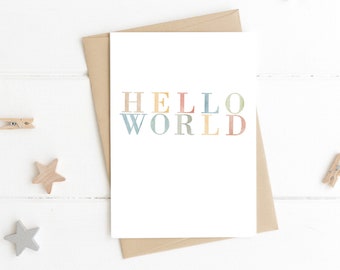 Simple Baby Card | Etsy