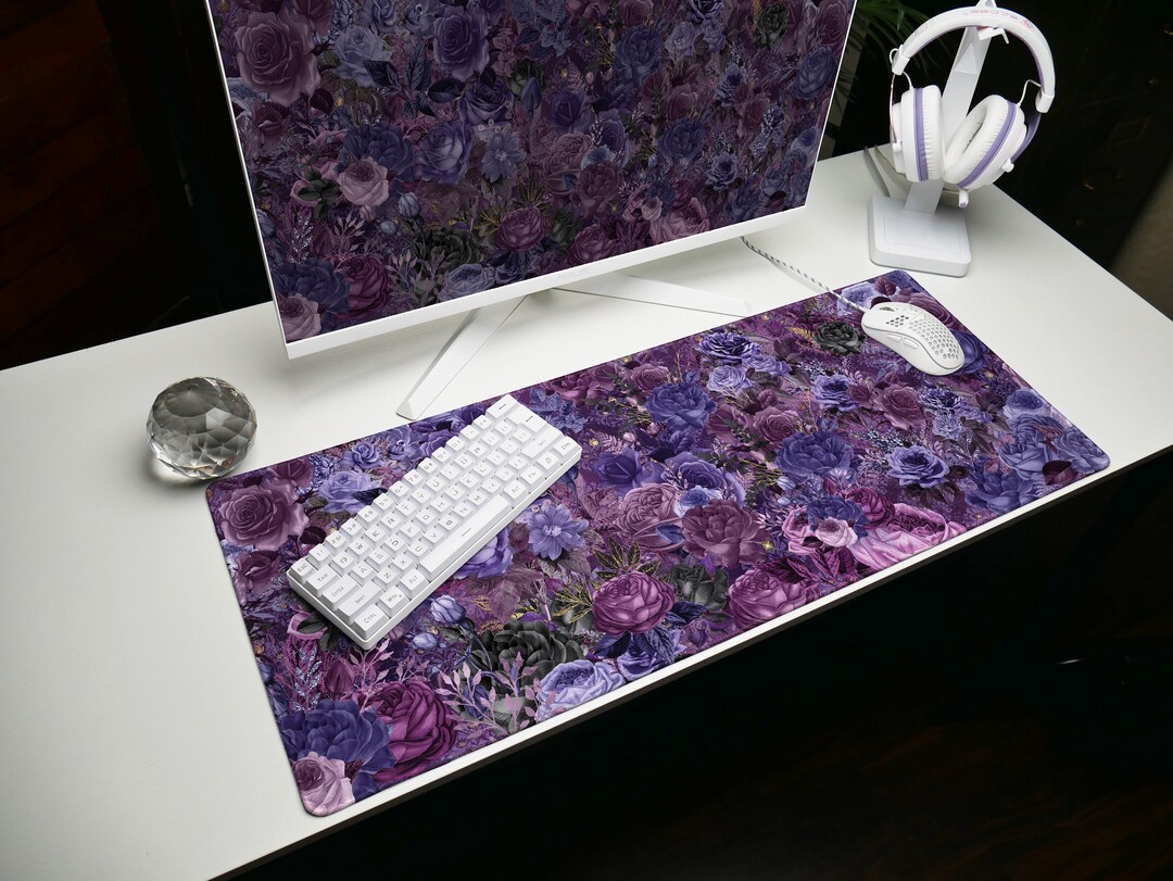 Gothic Floral Mouse Pad and Desk Mat the Perfect Gift for Gamers ...