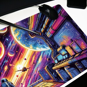 Galactic Command Center, Desk Pad, Mouse Pad, Desk Mat, Astronaut's ...
