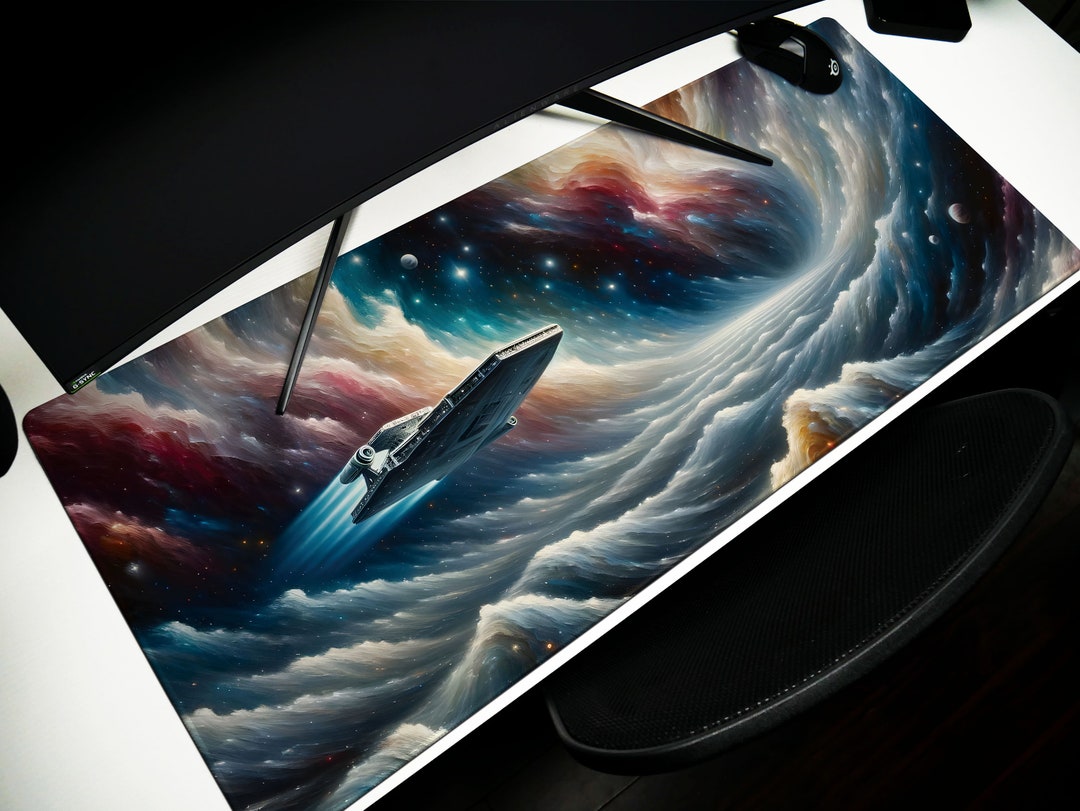 Vortex Light Journey Desk Pad, Mouse Pad, Desk Mat, Space Shuttle ...