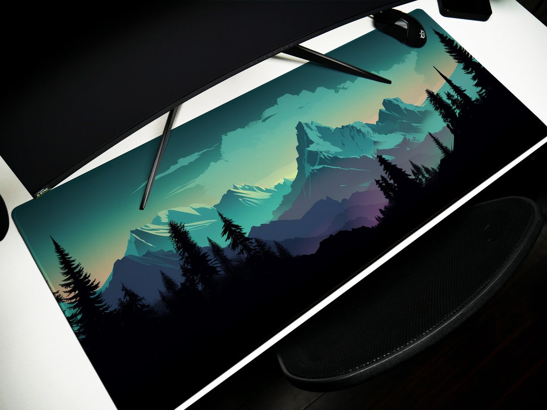Mountain Majesty Mouse Pad & Desk Mat: Immerse Yourself in Pacific ...