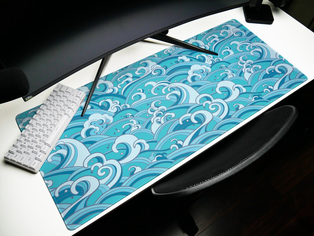 Crashing Waves Mouse Pad and Desk Mat Surfing Waves Mouse Pad High ...