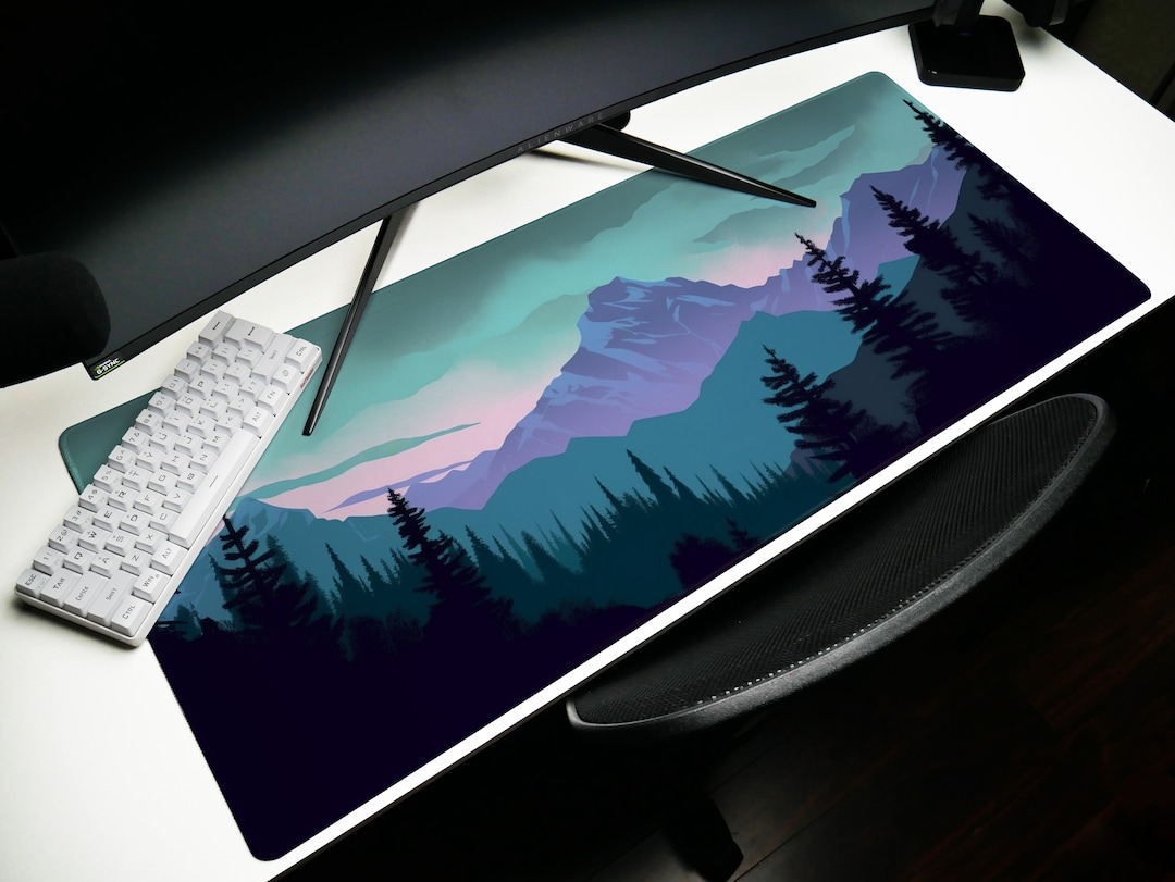 Mountain Majesty Mouse Pad & Desk Mat: Immerse Yourself in Pacific ...