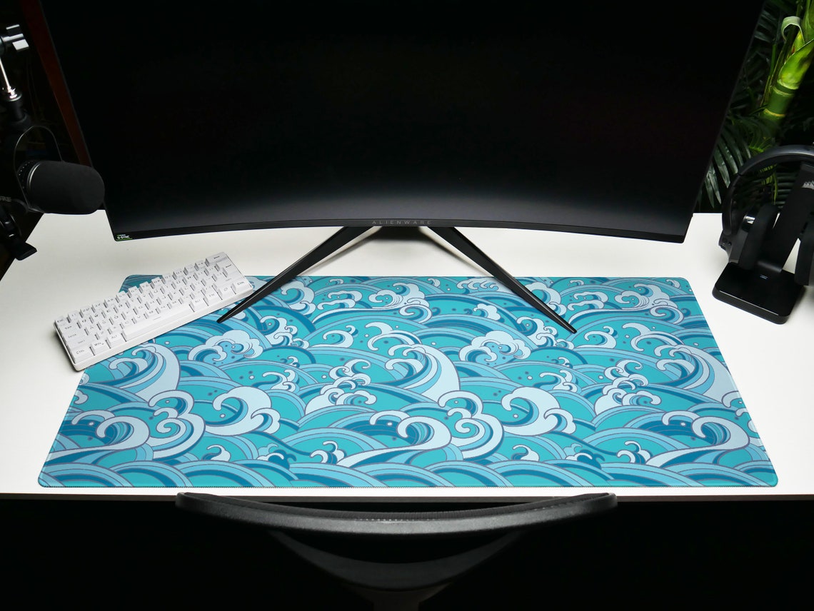 Crashing Waves Mouse Pad and Desk Mat Surfing Waves Mouse Pad - Etsy