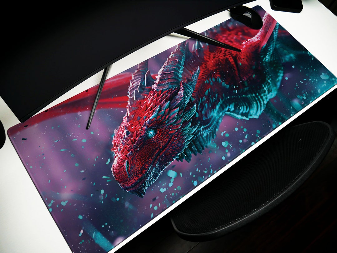 Majestic Mythos Design 2, Desk Pad, Crimson Drake, Celestial Magic ...