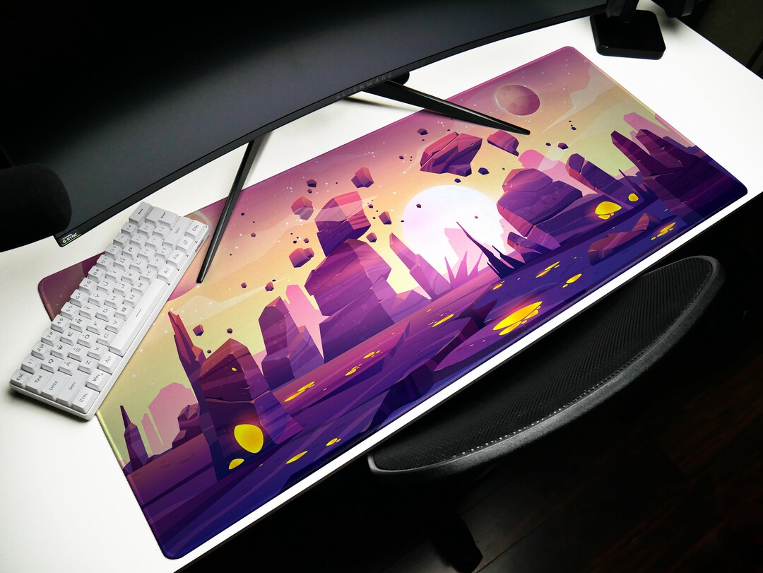 Stargaze Horizon Mouse Pad and Desk Mat High Quality Pad With Asteroids ...