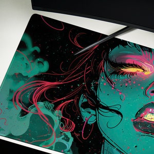 Cosmic Rapture Design 1, Desk Pad, Mouse Pad, Desk Mat, Surreal ...