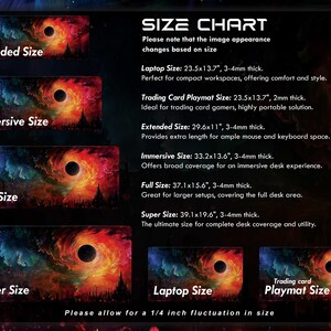 Eldritch Inferno Design 4, Desk Pad, Mouse Pad, Desk Mat, Celestial ...