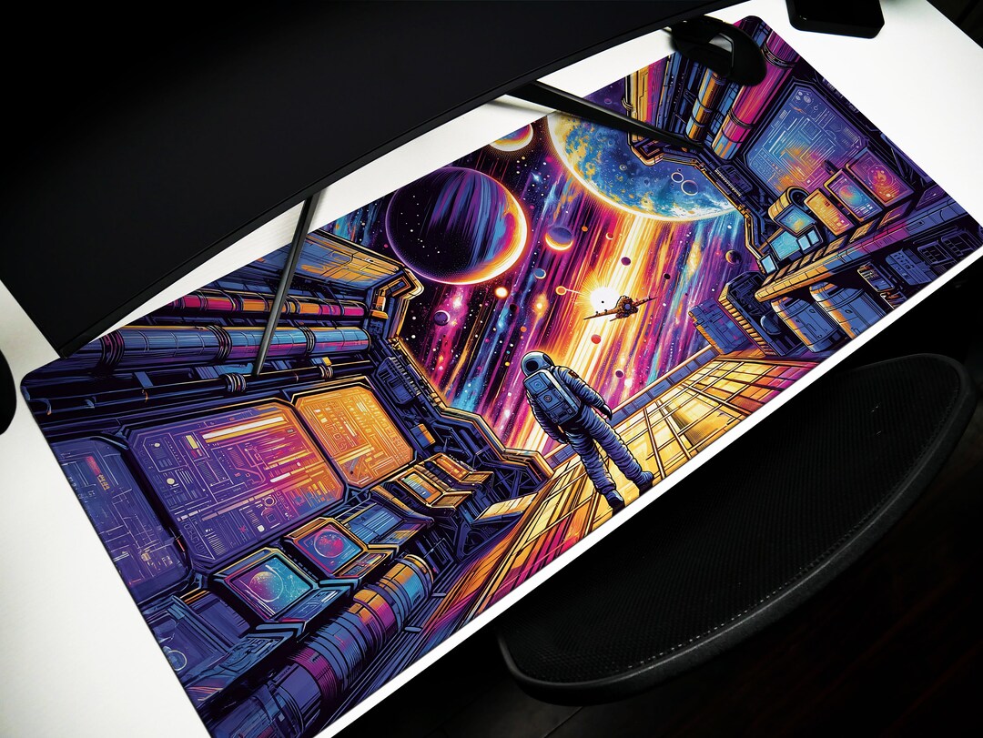 Galactic Command Center, Desk Pad, Mouse Pad, Desk Mat, Astronaut's ...