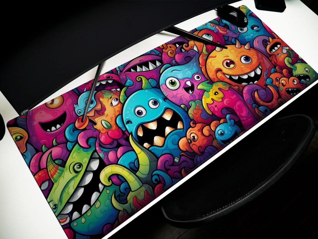 Galactic Cuties Desk Pad: Whimsical Alien Desk Mat - Etsy